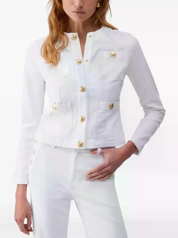 Liu Jo Denim Trucker Jacket - White