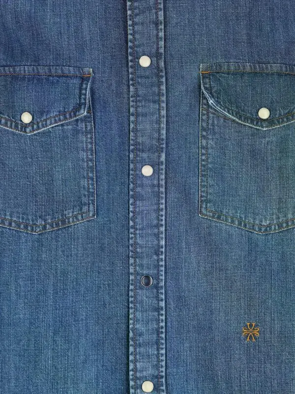 JACOB COHЁN Embroidered Denim Shirt