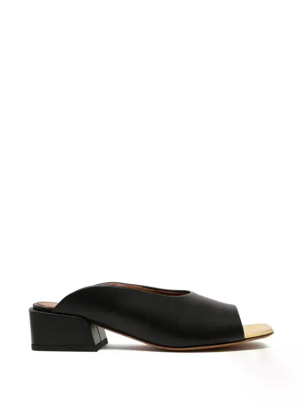 POLLINI Open Toe Leather Sandals