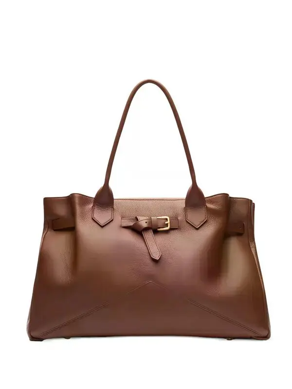 BALLANTYNE Kate 990 Buckle Strap Tote Bag - Brown