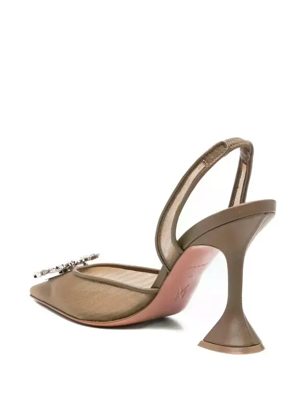 Amina Muaddi Begum Embellished Slingback Pumps