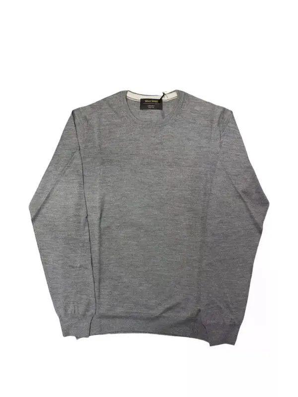GRAN SASSO Long-sleeve Crew-neck Sweater - Grey