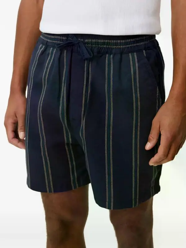 LES DEUX Lawson Striped Drawstring Shorts