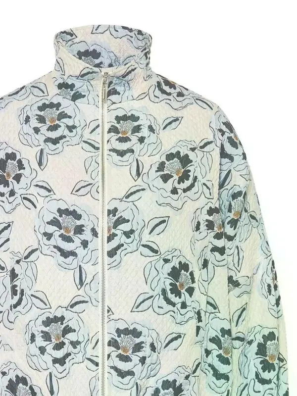 SEM PER LEI Floral-jacquard Bomber Jacket