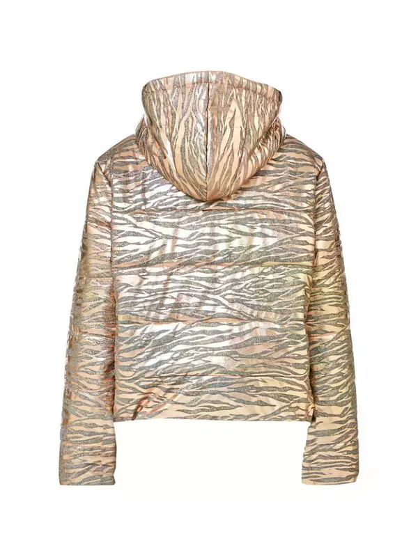 Liu Jo Hooded Zebra-pattern Jacket