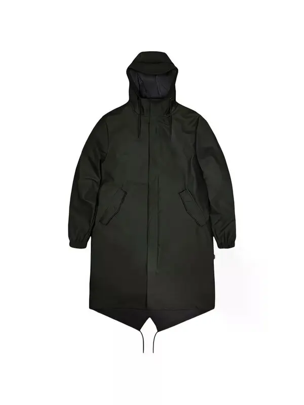 Rains Fishtail Parka Drawstring Hooded Raincoat