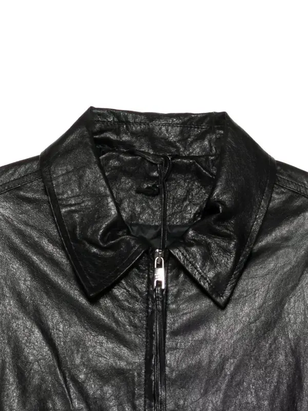 GIORGIO BRATO Leather Collared Jacket