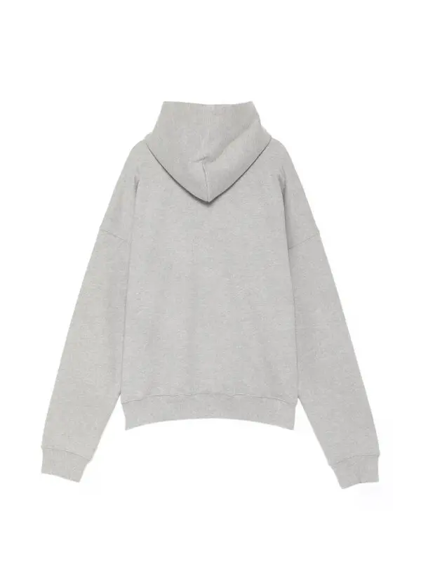 KIMHEKIM Heart-patched Zip-up Hoodie - Grey