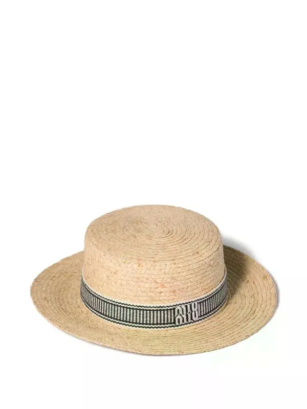 Miu Miu Raffia Hat - Neutrals