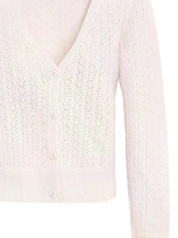BARRIE Open-knit Button Cardigan