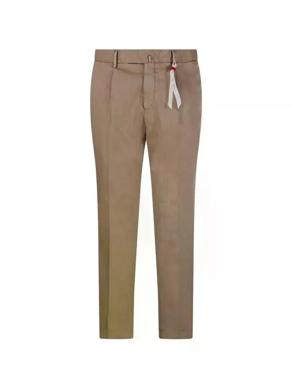 SANTANIELLO Belt-loop Trousers - Brown