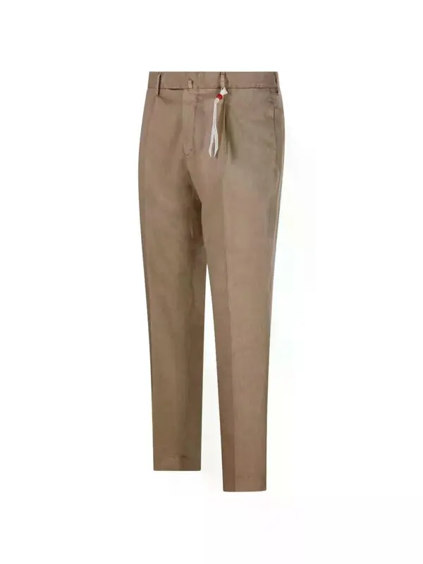 SANTANIELLO Belt-loop Trousers - Brown