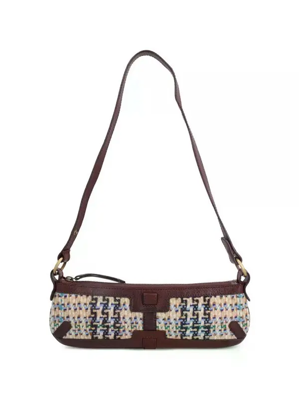 Burberry Tweed Patterned Shoulder Bag