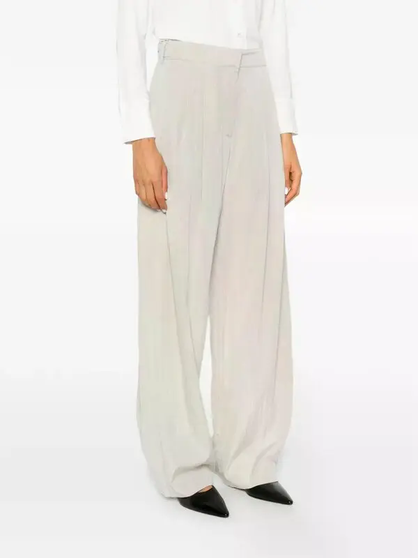 THE ROW Iven Pleated Trousers - Grey