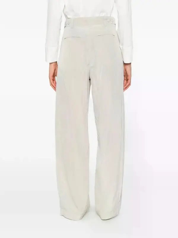 THE ROW Iven Pleated Trousers - Grey