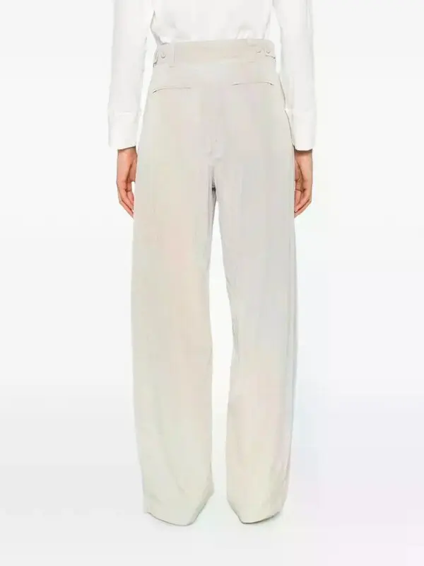 THE ROW Iven Pleated Trousers - Grey
