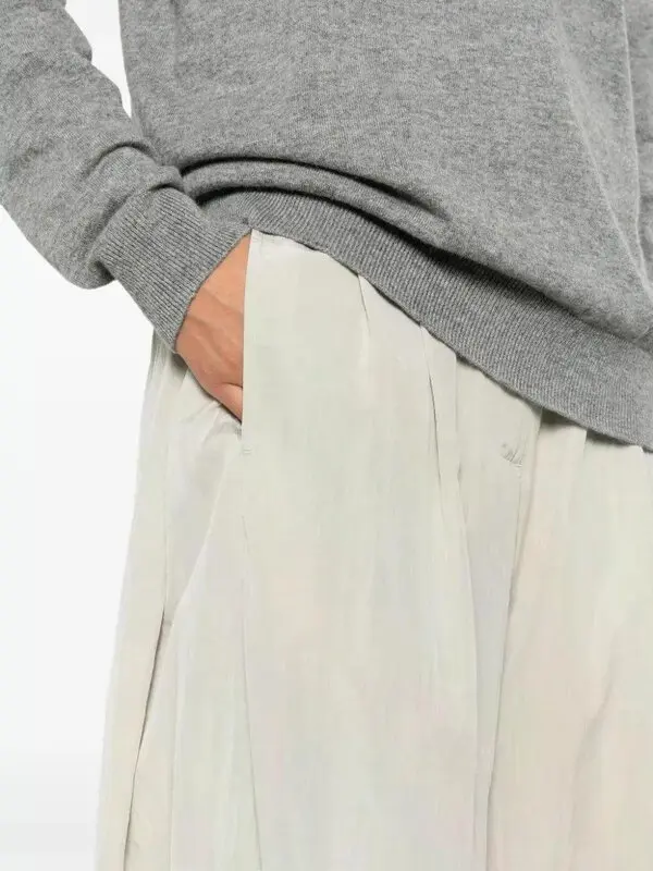 THE ROW Iven Pleated Trousers - Grey