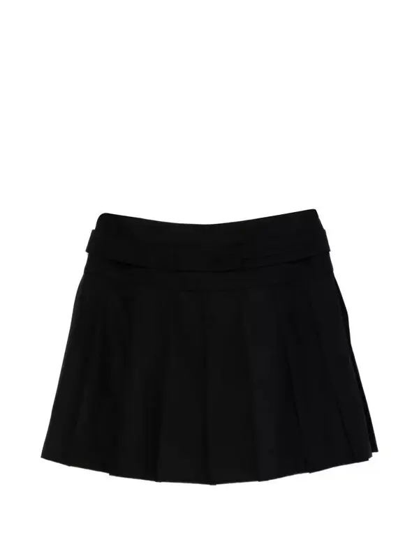 KIMHEKIM Belted Pleated Mini Short