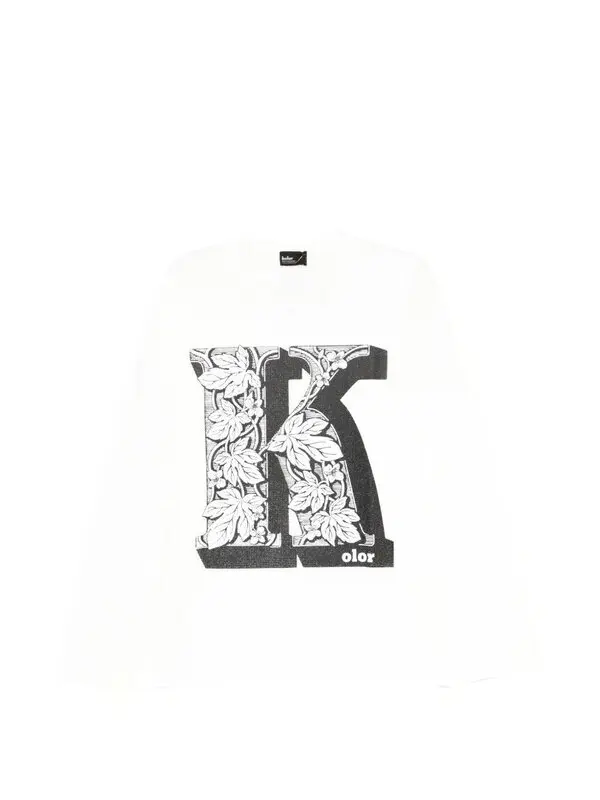 Kolor Graphic-print Long-sleeve T-shirt