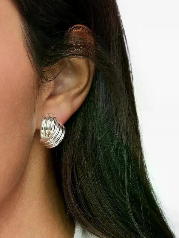HEAVEN MAYHEM Clove Hoop Earrings - Silver