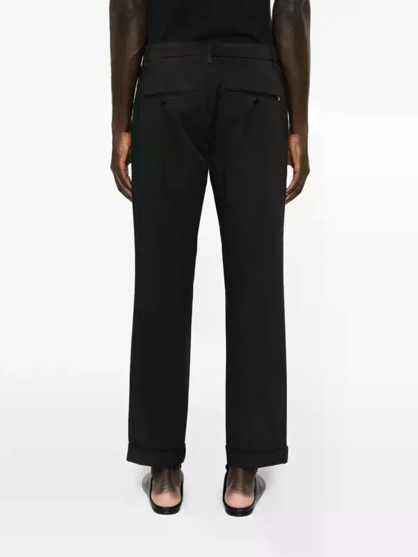 DONDUP Cuffed Trousers - Black