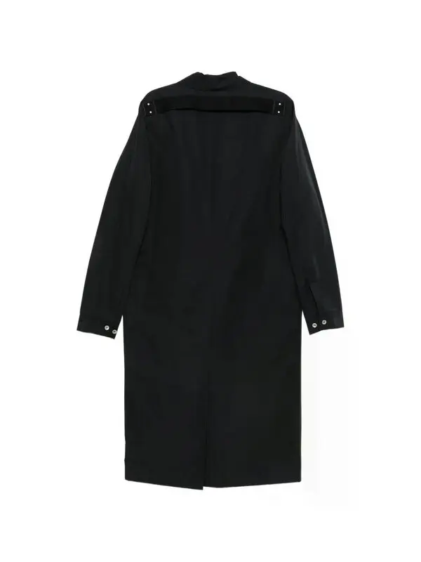 Rick Owens Brad Buttoned Trench Coat