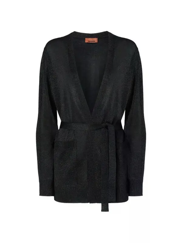 Missoni V-neck Belted Cardigan - Black
