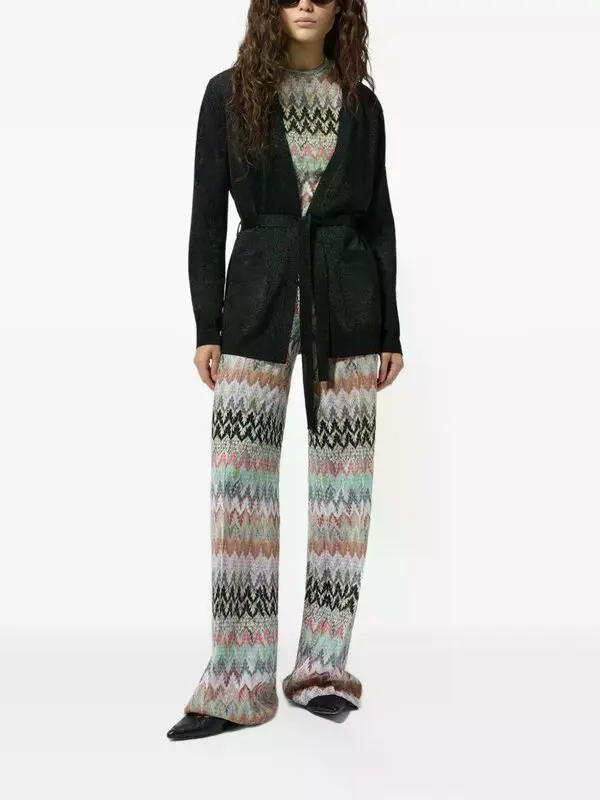 Missoni V-neck Belted Cardigan - Black