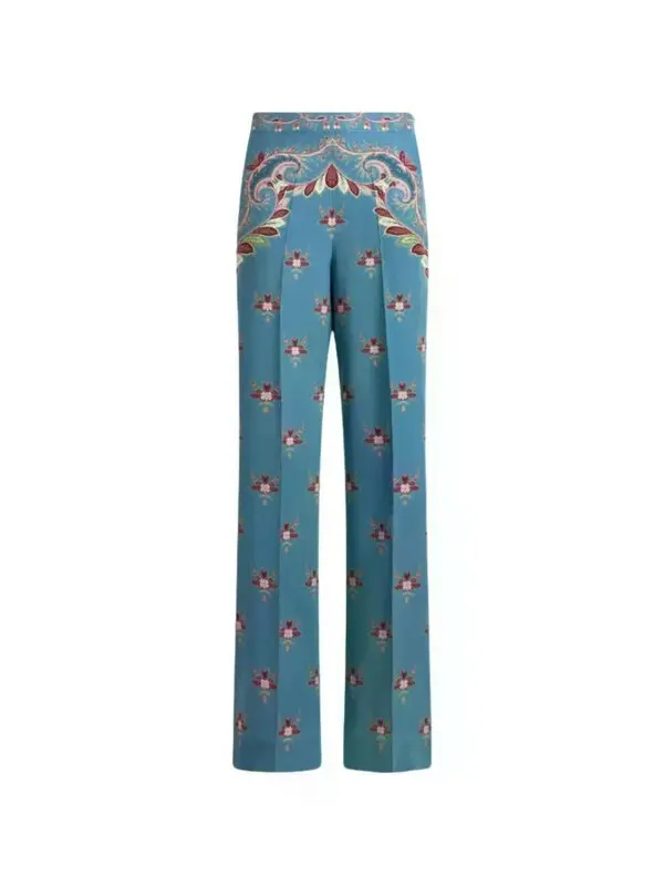 Etro Floral Paisley Print Trousers