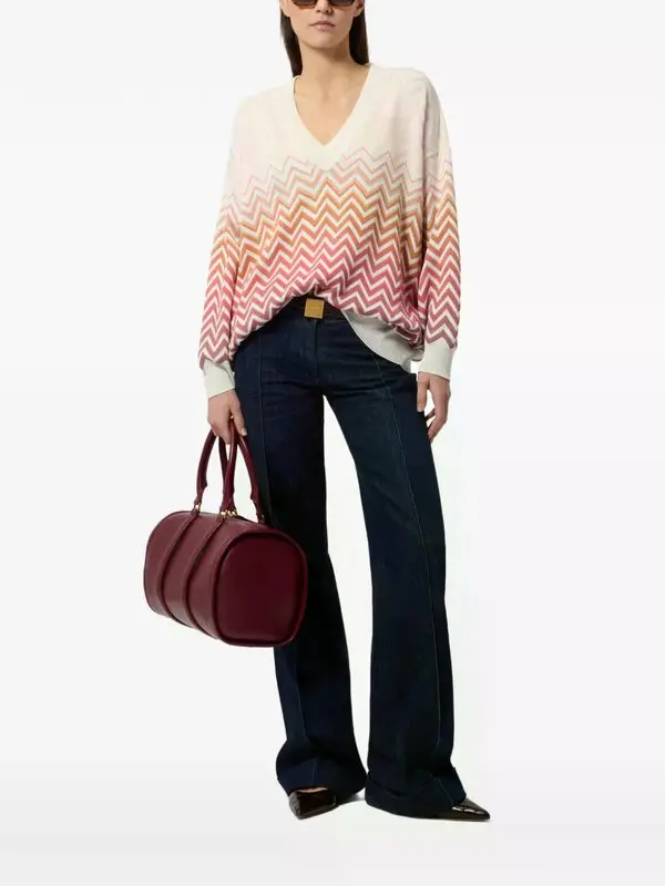 Missoni V-neck Chevron Knitwear