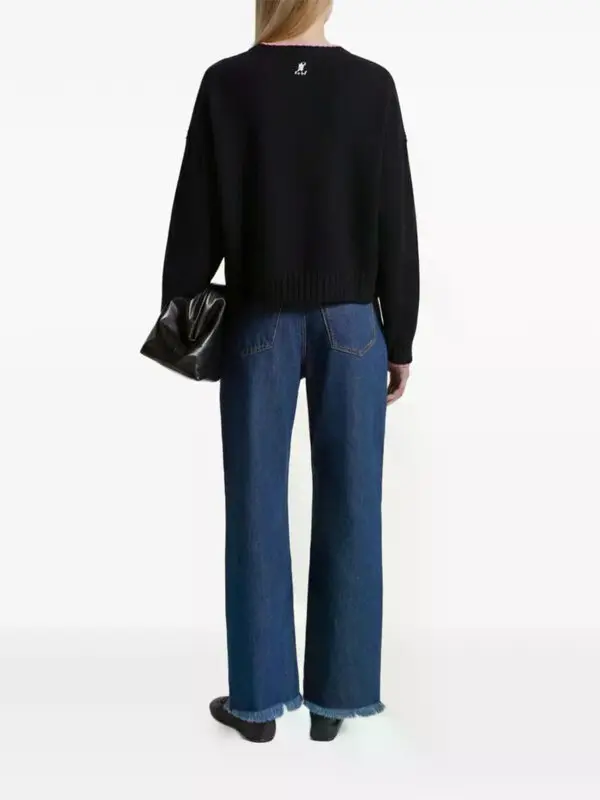 Alberta Ferretti Floral Knitwear - Blue