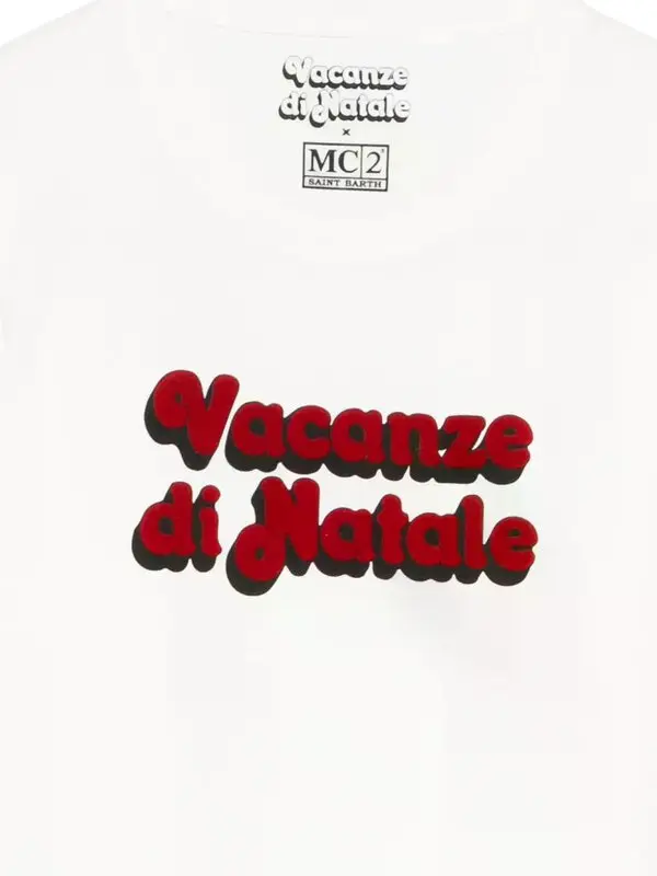 MC2 SAINT BARTH Logo Flock T-shirt