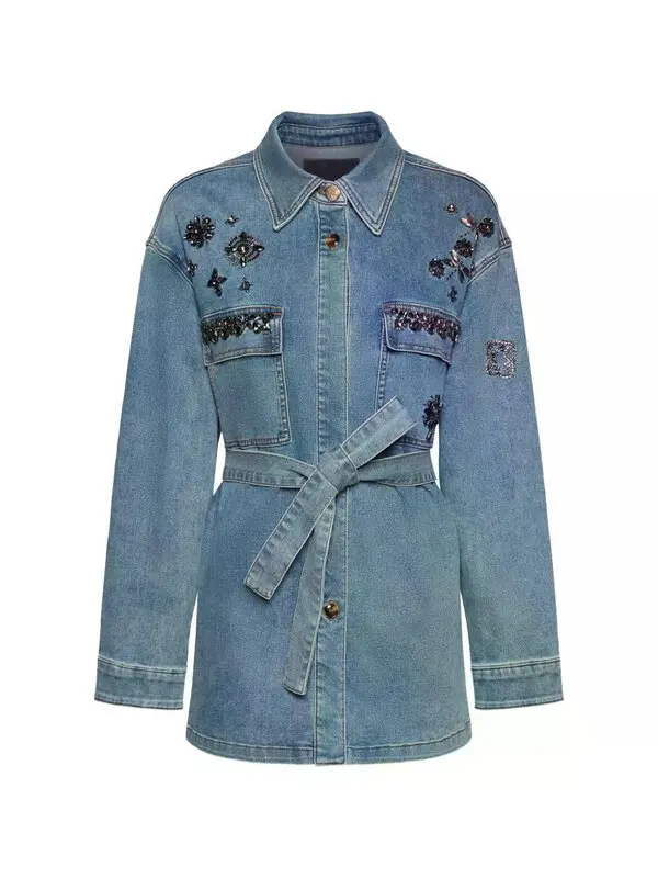 ELENA MIRÒ Embellished Denim Jacket