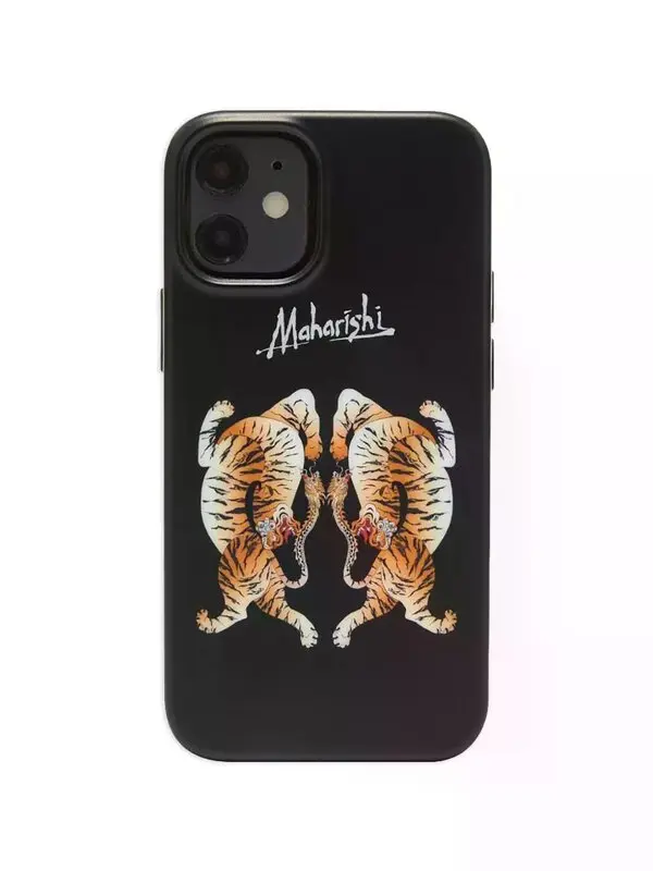 MAHARISHI Heart Of Tigers Iphone 12 Pro Max Phone Cover - Black