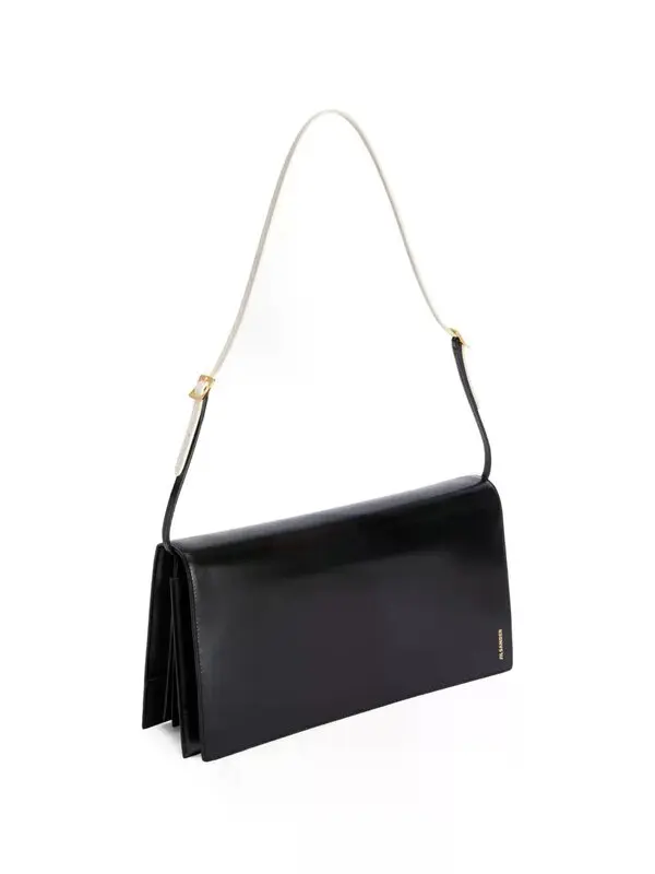 JIL SANDER File Leather Shoulder Bag