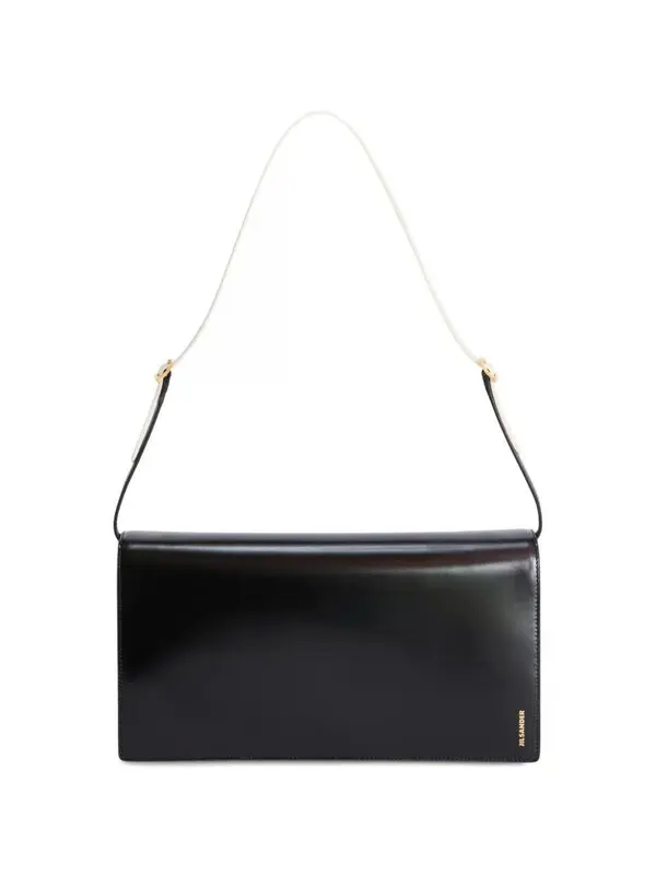 JIL SANDER File Leather Shoulder Bag