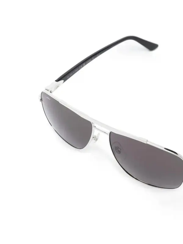 CARTIER Tinted Pilot-frame Sunglasses