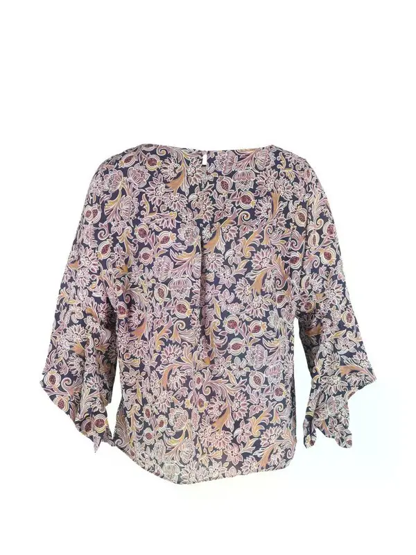 Max Mara Printed Silk Blouse
