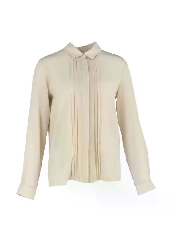 Max Mara Rennes Plissé Button-down Shirt
