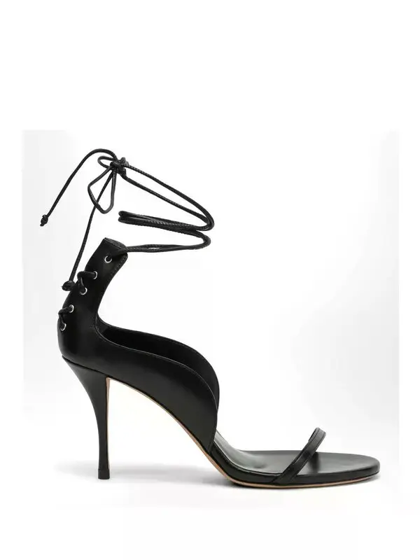 JUDE Issa Lace-up Sandals - Black
