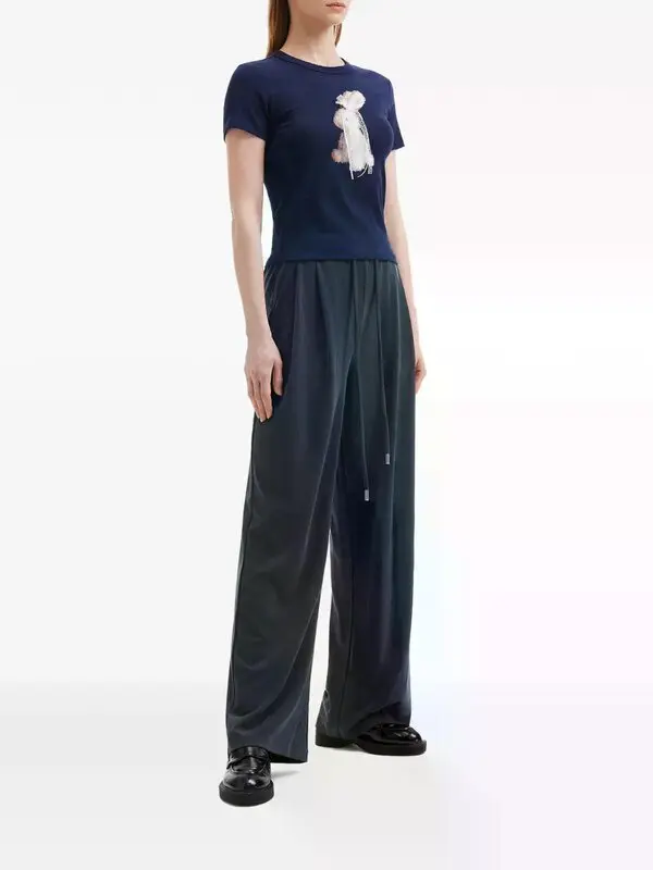 B+AB Drawstring-fastening Palazzo Pants - Grey