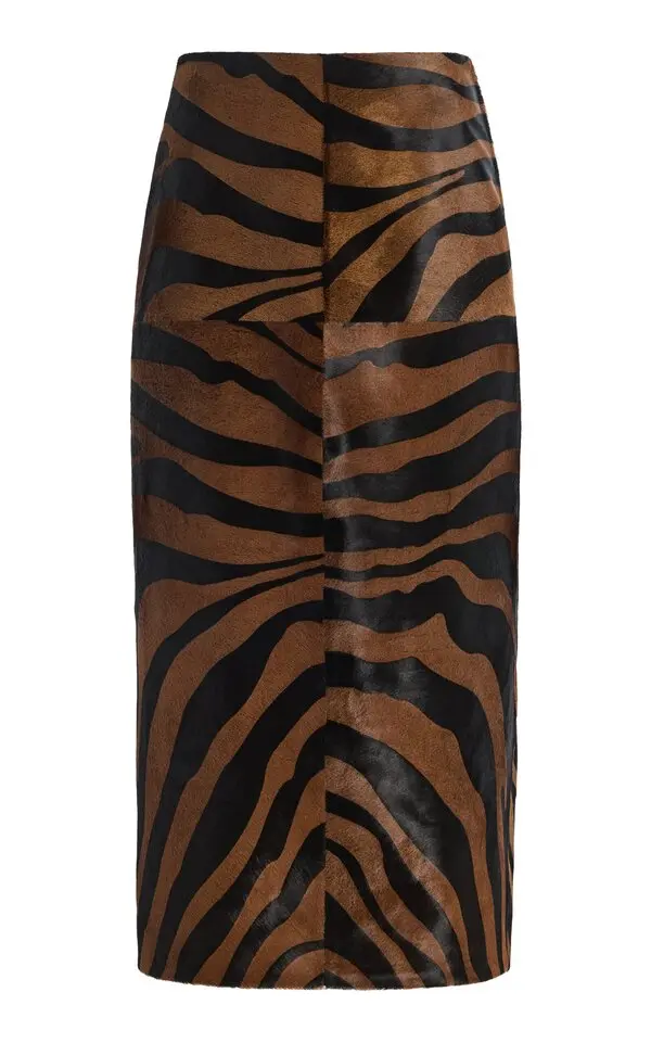 Simkhai Tobiana Leather Midi Skirt