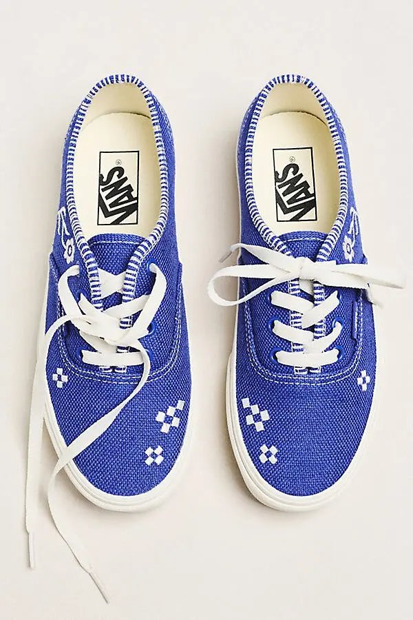 VANS Authentic Embroidered Sneakers - Blue