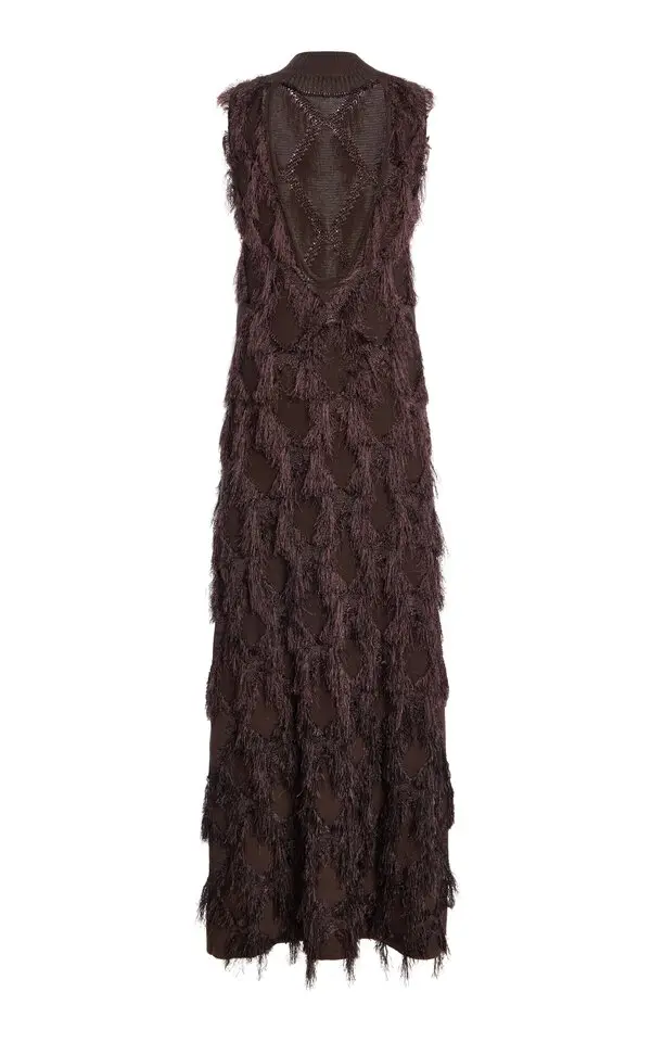 Simkhai Loreta Patterned Maxi Dress - Brown