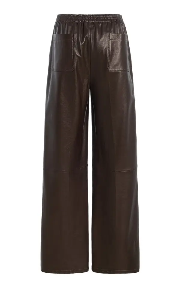 Simkhai Corrine Leather Pants - Brown