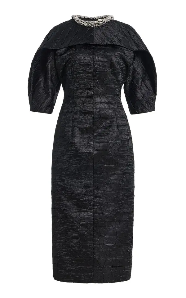 Simkhai Ashleigh Textured Midi Dress - Black