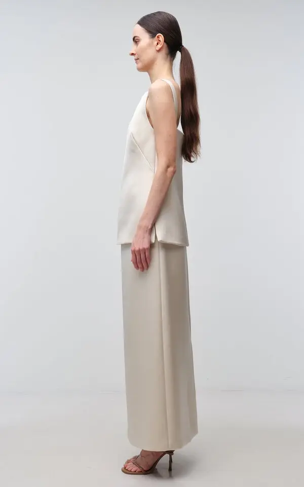Simkhai Anais Topstitched Maxi Skirt
