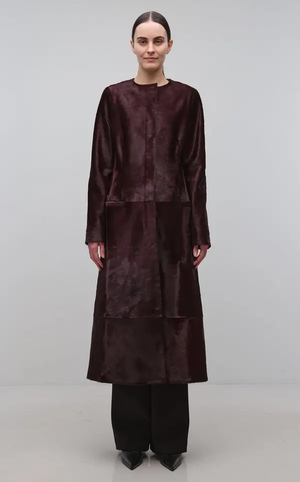 Simkhai Calf Hair Leather Coat