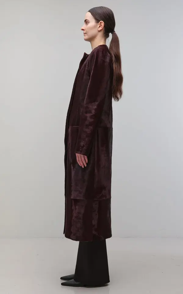 Simkhai Calf Hair Leather Coat