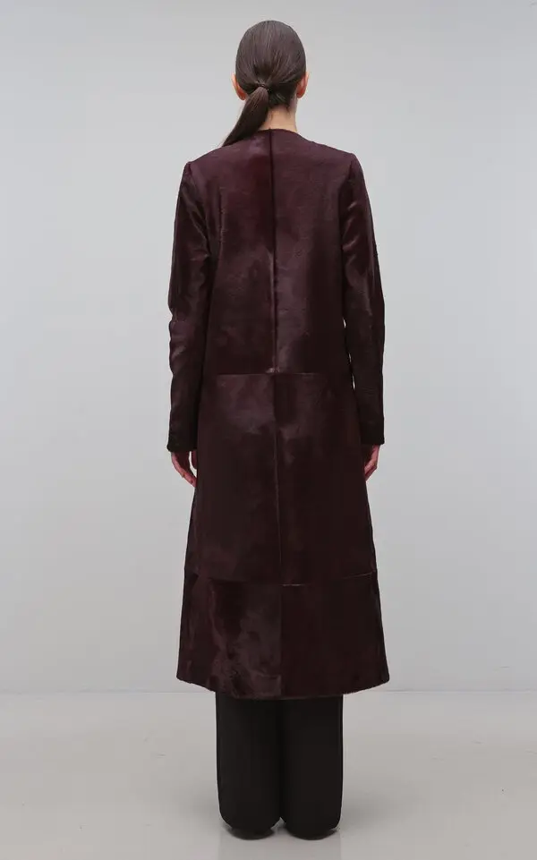 Simkhai Calf Hair Leather Coat